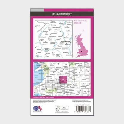 Ordnance Survey Landranger Active Map 138- Kidderminster and Wyre ...