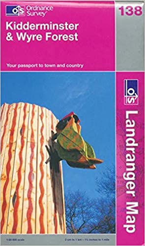 Ordnance Survey Landranger Active Map 138- Kidderminster and Wyre ...